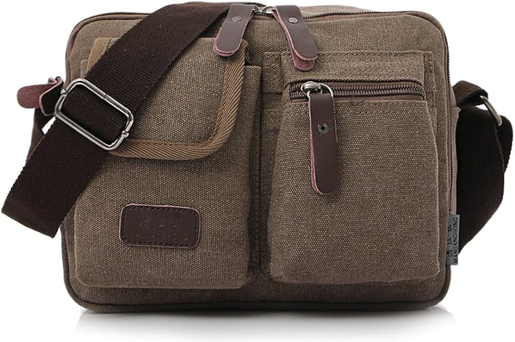 Small Vintage Canvas Crossbody Purse Travel Shoulder Bags Messenger ...