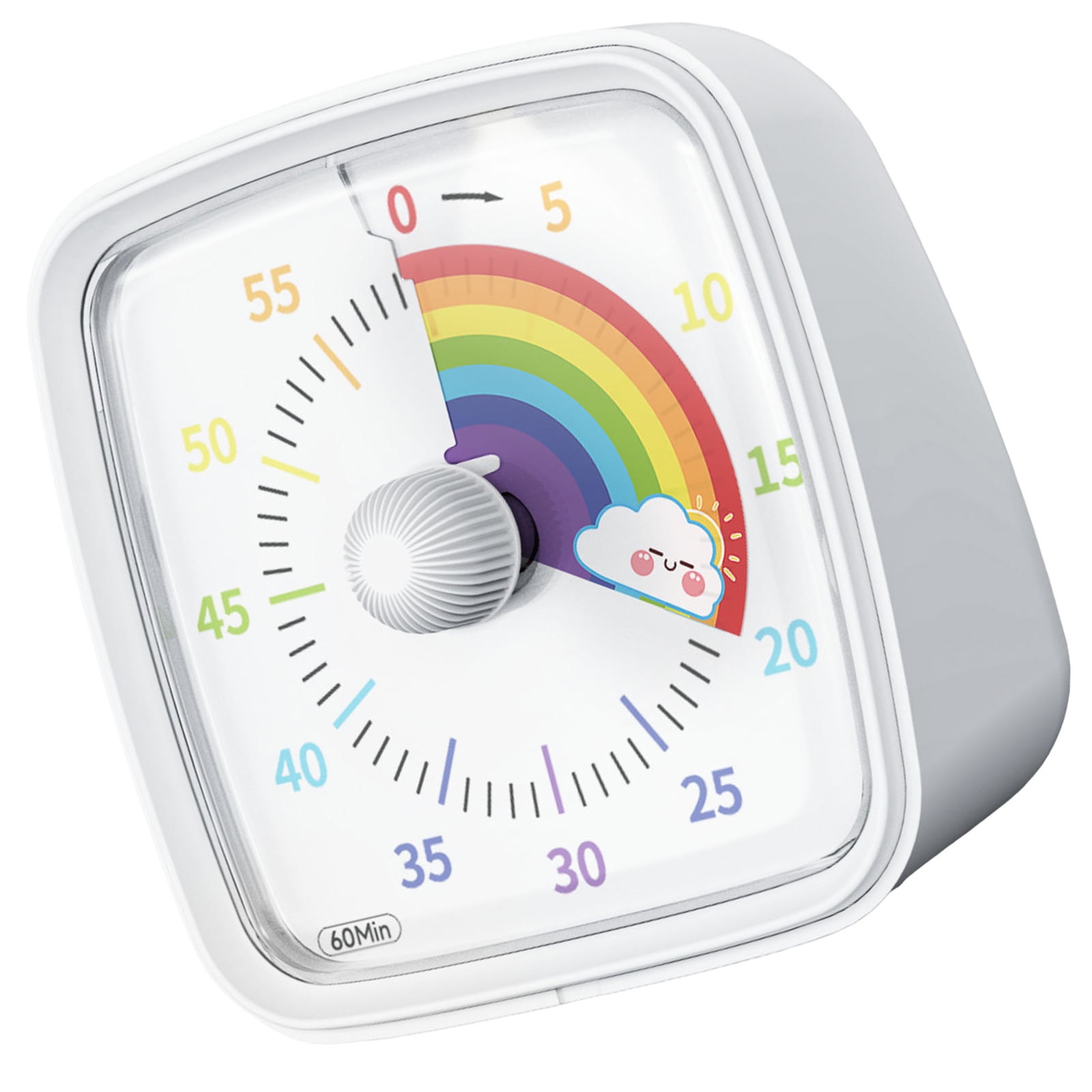 Small Visual Timers Educational Timers with Rainbow Face Kid Friendly ...