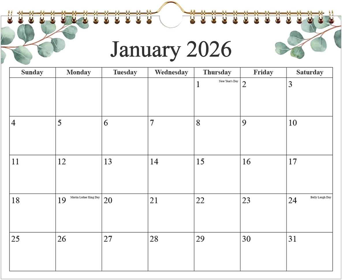 Small Wall Calendar 2026 - Mini Calendar 2026-2027 from January 2026 ...