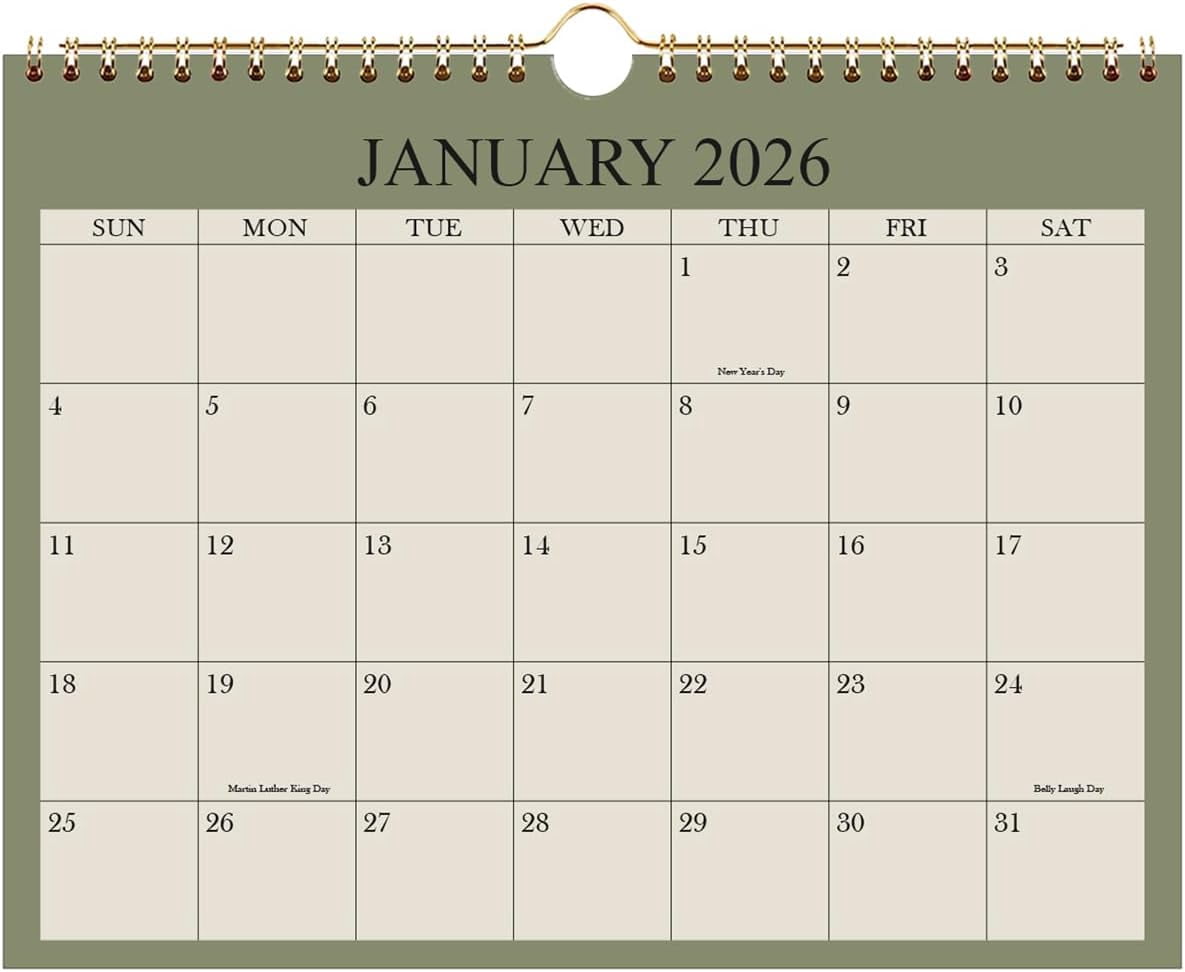 Small Wall Calendar 2026 - Mini Calendar 2026-2027 from January 2026 ...