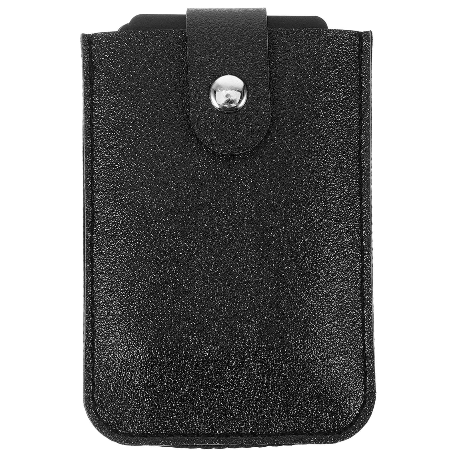 Durable PU Business Card Holder for Safe Card Storage Compact Black ...