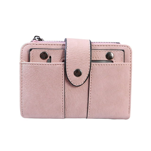 Small Wallet for Women, Leather Multi Mini Card Holder Organizer ...