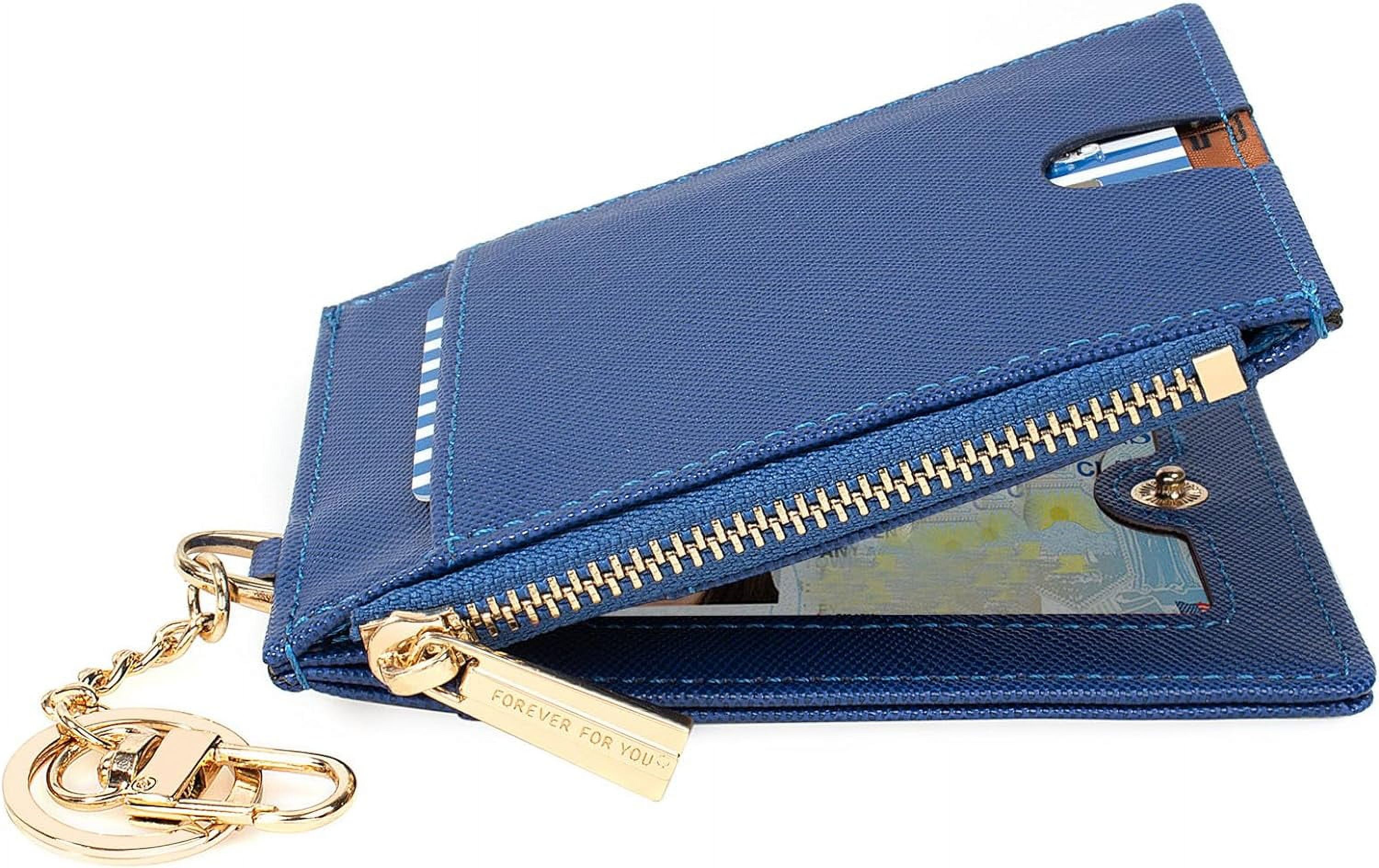 Small Wallet for Women Men Slim Flip Card Holder Leather Mini Pocket ...