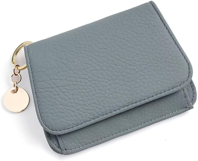 Small Wallet for Women RFID Blocking Genuine Leather Card Case Slim Tri ...