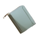 Small Wallet for Women RFID Blocking Short PU Leather Zipper Coin Purse ...