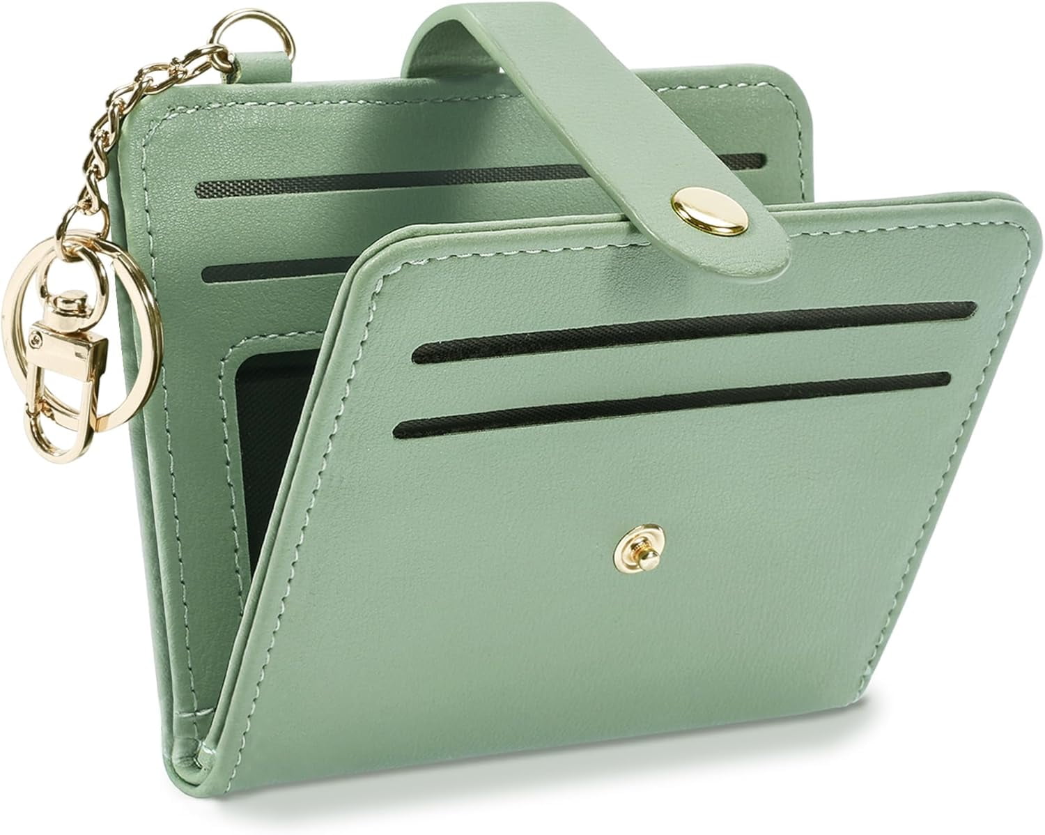 Small Wallets Woman RFID Blockg Leather Credit Card Holder - with ID ...