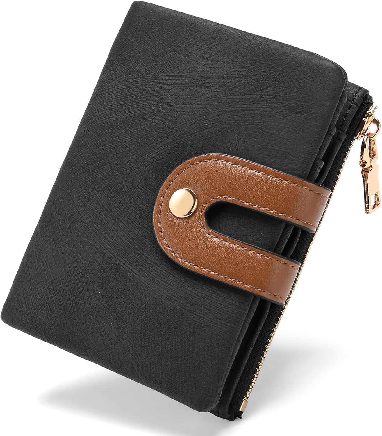 Small Wallets for Women Leather Bifold RFID Blocking Card Holder ...