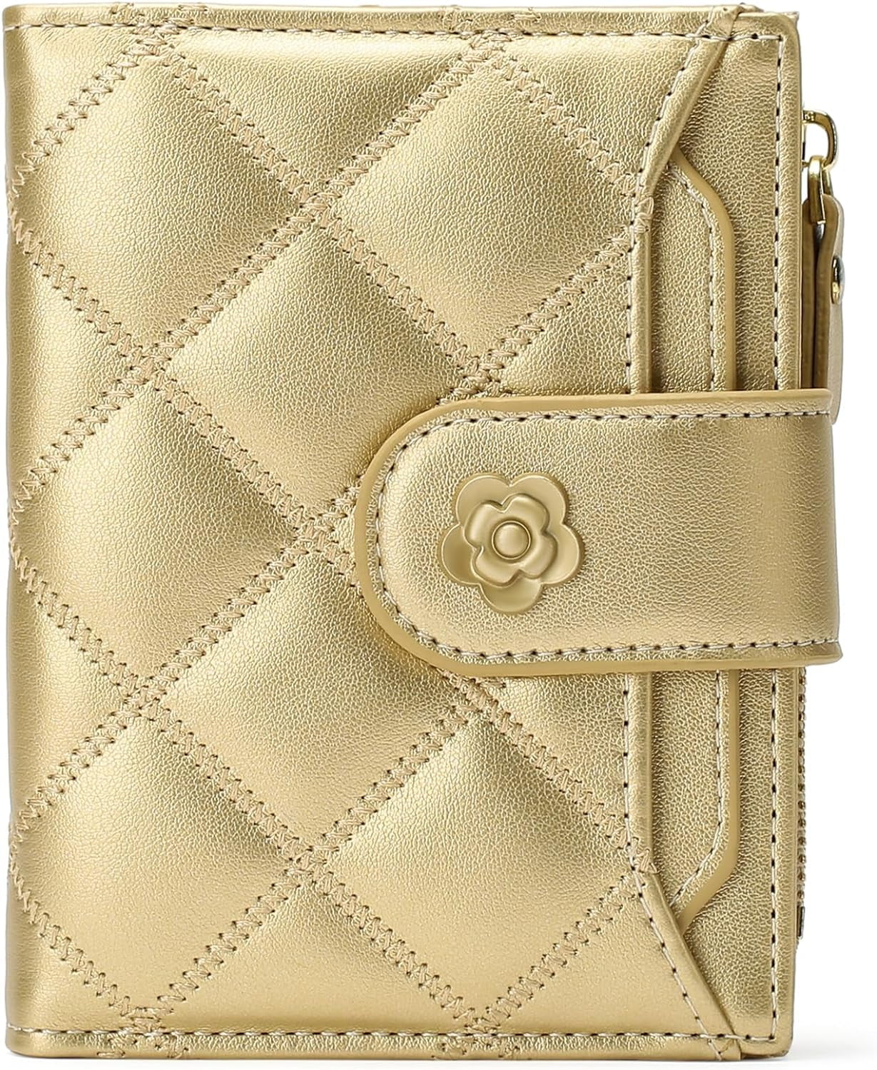 Small Wallets for Women Leather Bifold Wallet Women RFID Blocking Purse ...