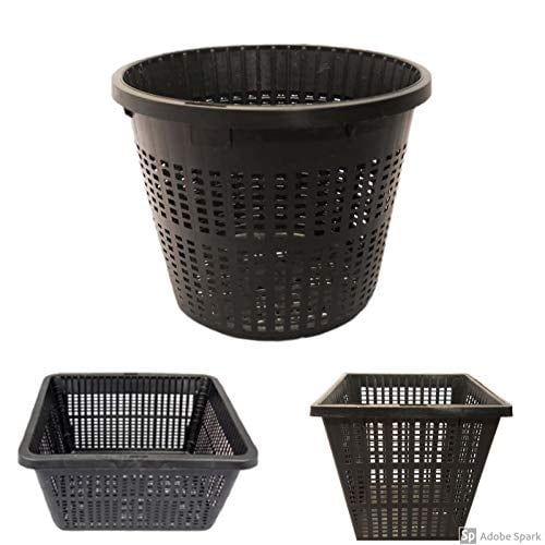 Small Water Garden Pond Aquatic Plastic Mesh Planting Basket Kit ...
