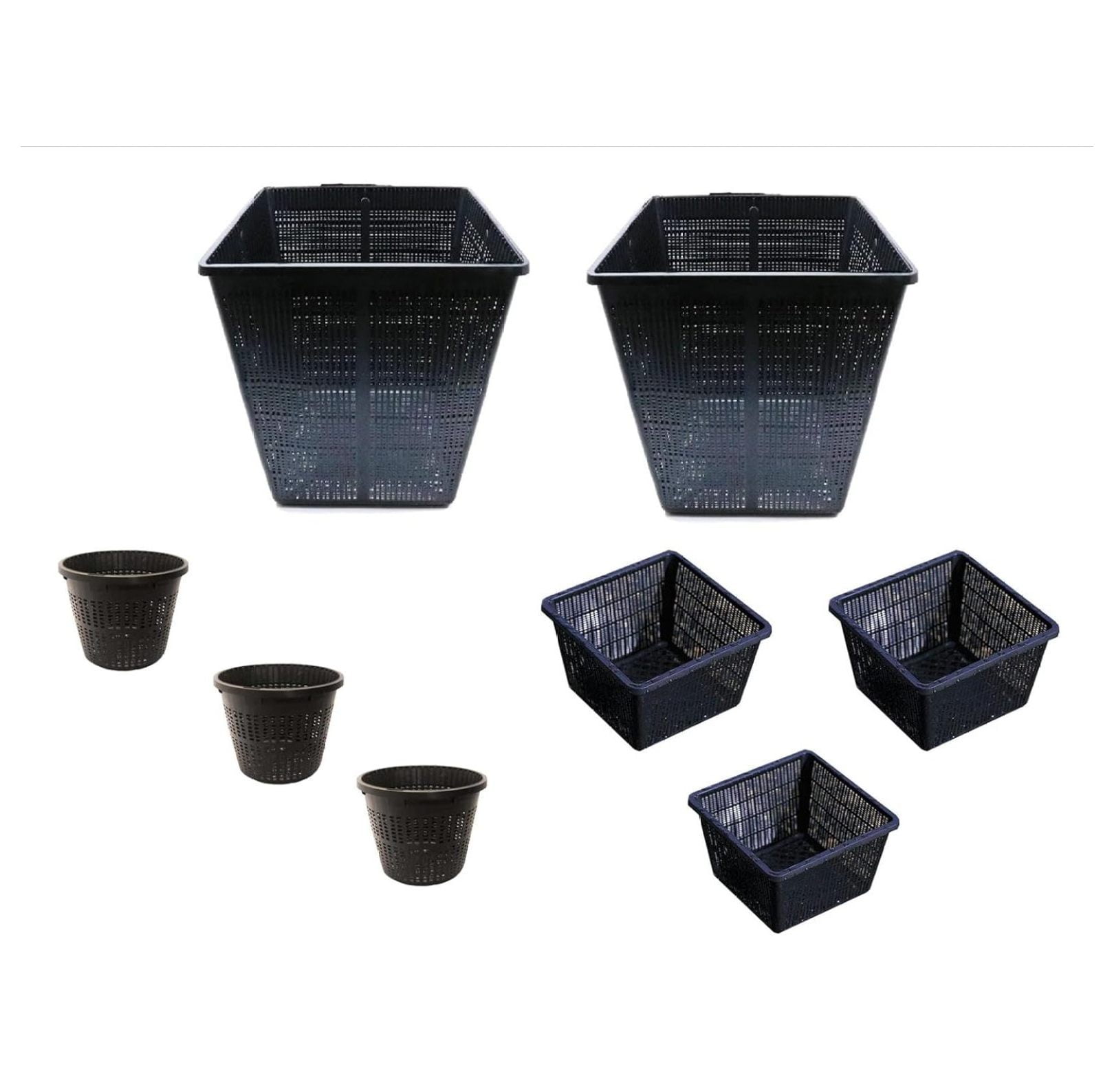 Small Water Garden Pond Aquatic Plastic Mesh Planting Basket Kit ...