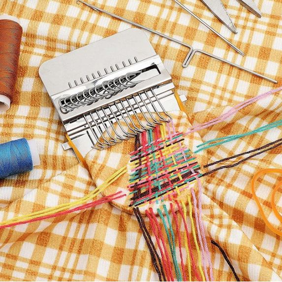 Small Weaving Loom Kit Mini Loom Type Weave Tool Beginners Quickly ...