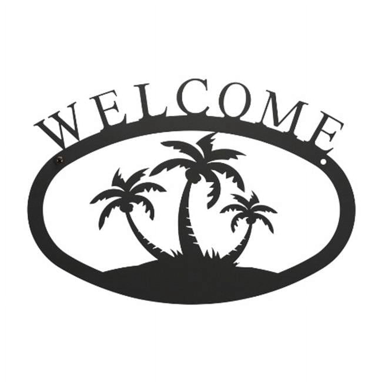Small Welcome Sign-Plaque - Palm Trees - Walmart.com