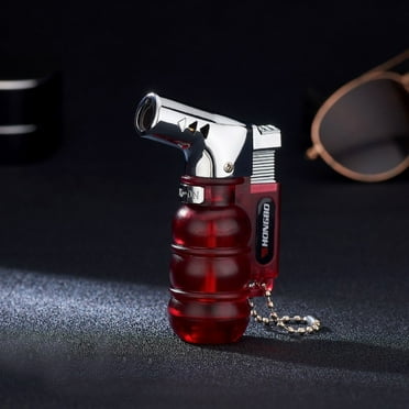 Inflatable Pipe Fire butane torch Rocker torch Blue Flame cigar lighter ...