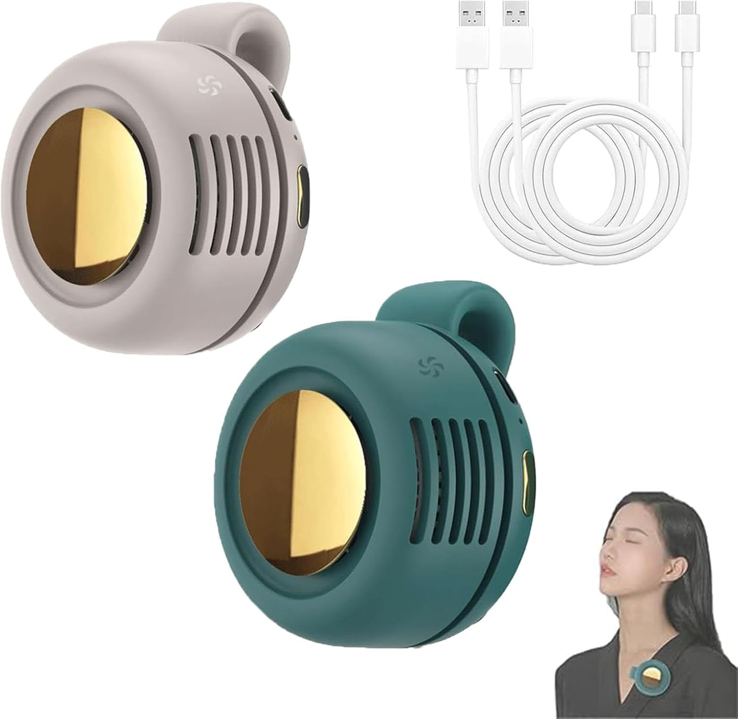 Small Whirlwind Bladeless Fan, Portable Silent Mini Bladeless Fan Clip ...