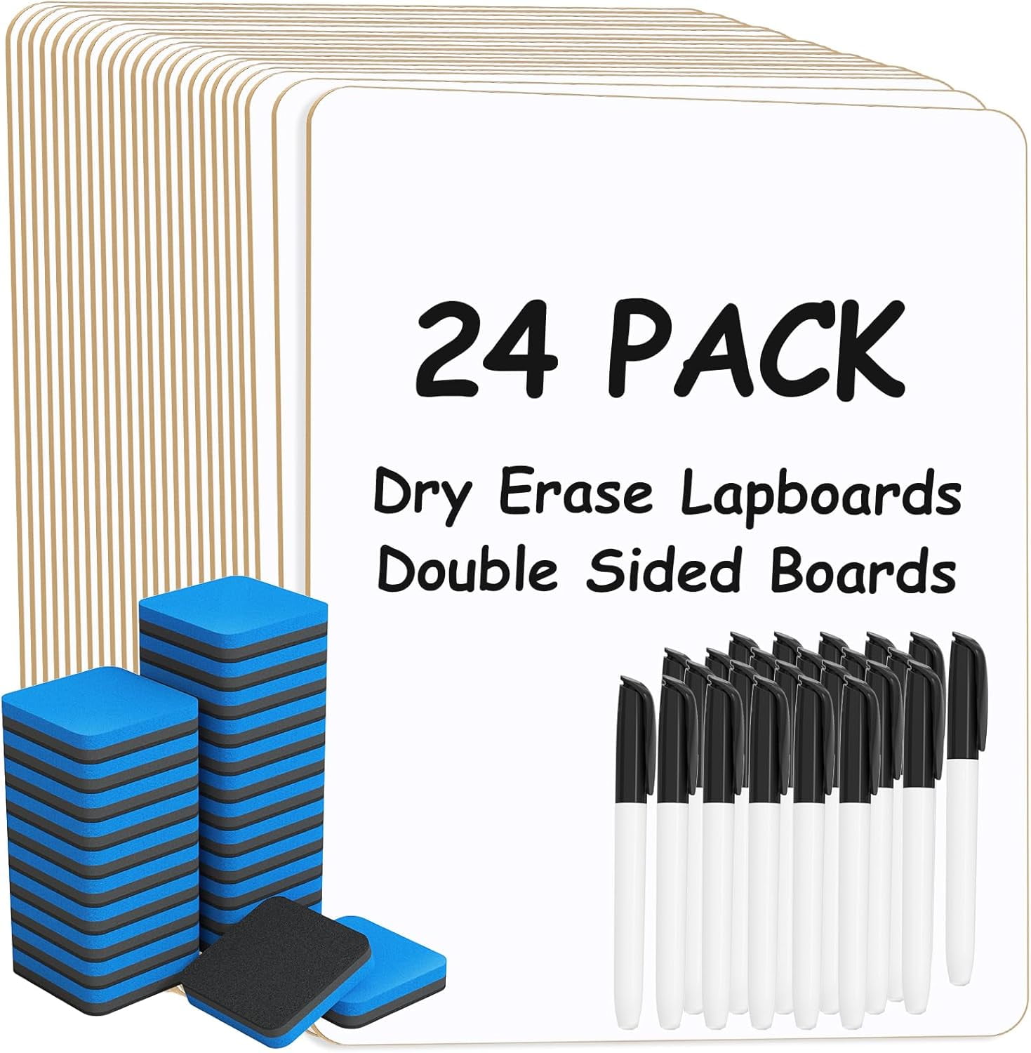 Small White Board 2 Pack Dry Erase Boards, 9''x 12'' Mini White Board ...