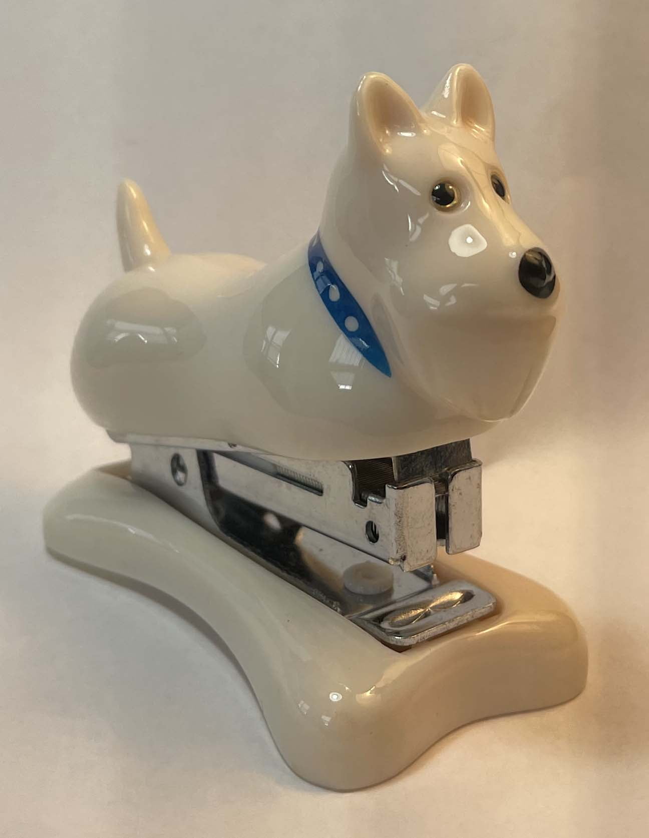 Small White Dog Stapler Glossy Detailed Glossy - Walmart.com
