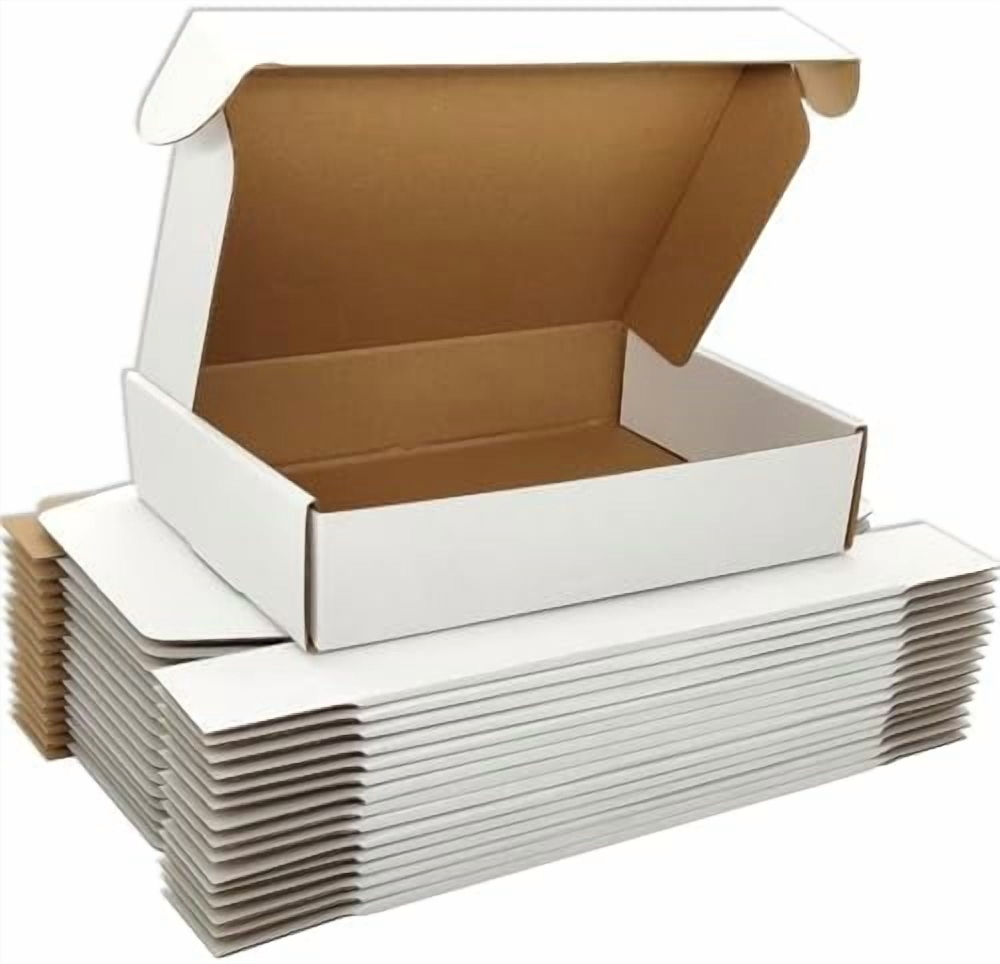 Small White Shipping Boxes for Small Business Pack of 25-9x6x2 inches ...