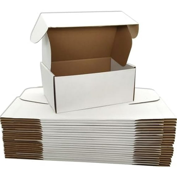 Small White Shipping Boxes for Small Business Pack of 25-9x6x3 inches ...