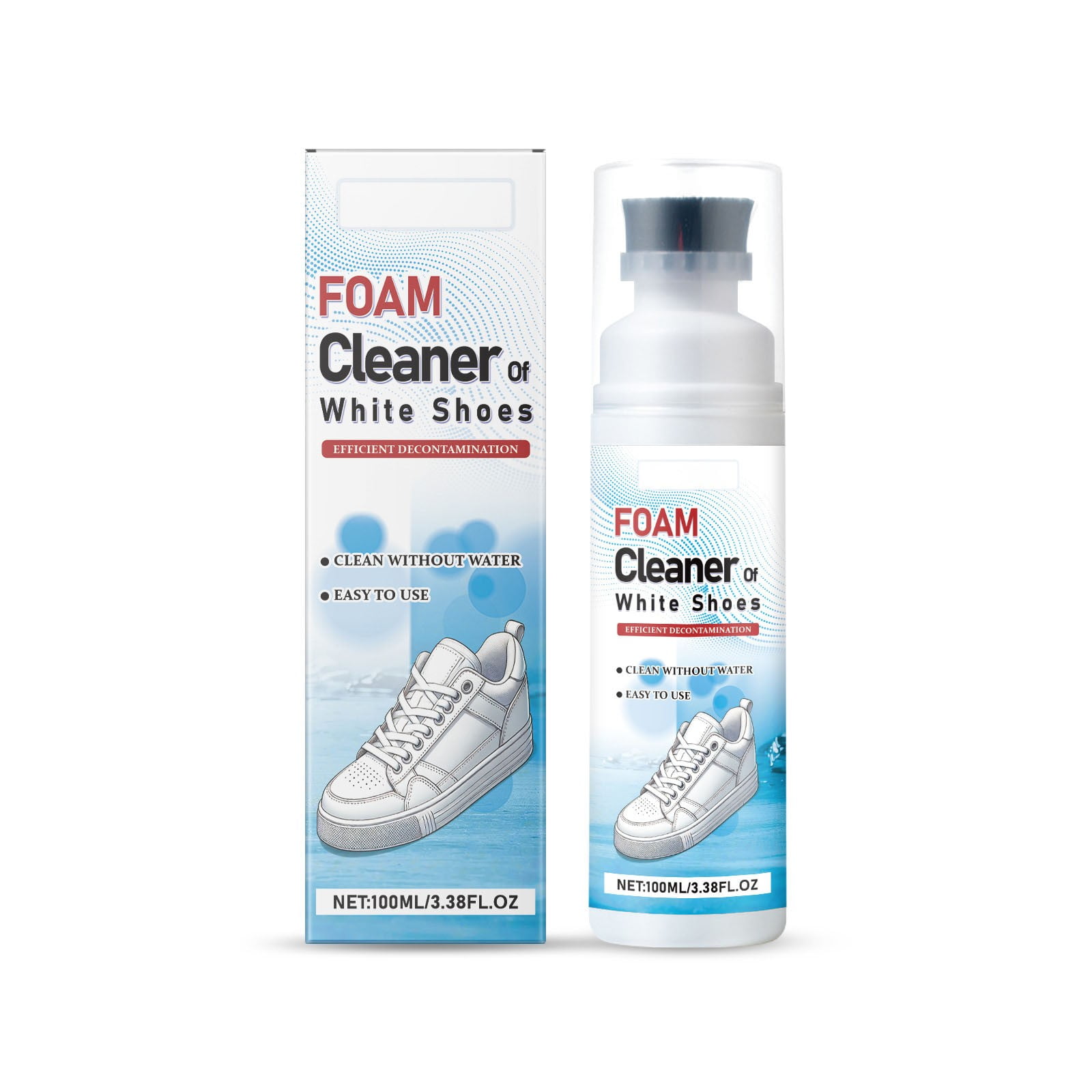 Small White Shoes Foam Cleaner - High-Efficiency Stain Remover for ...