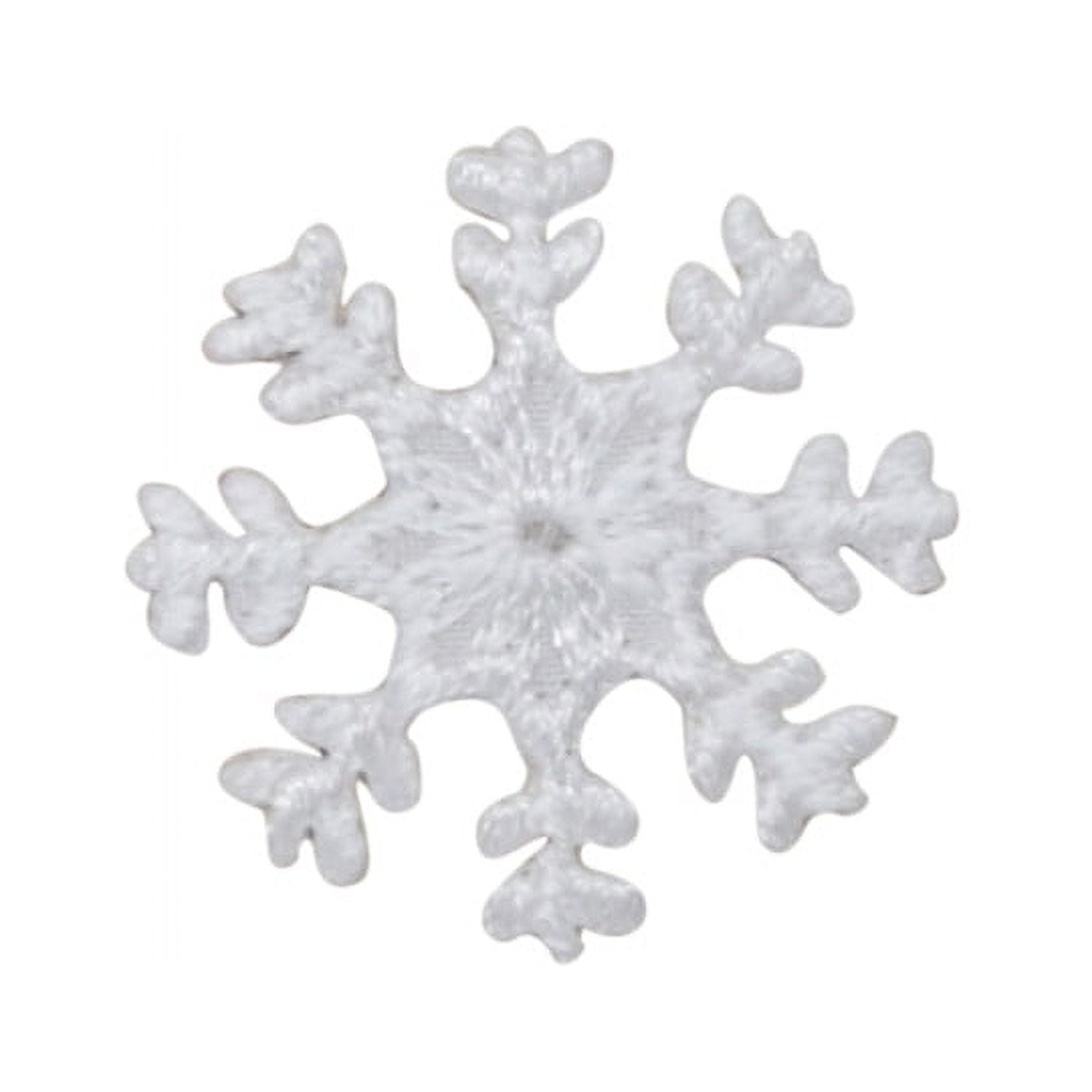 Small White Snowflake - Iron on Applique/Embroidered Patch - Walmart.com