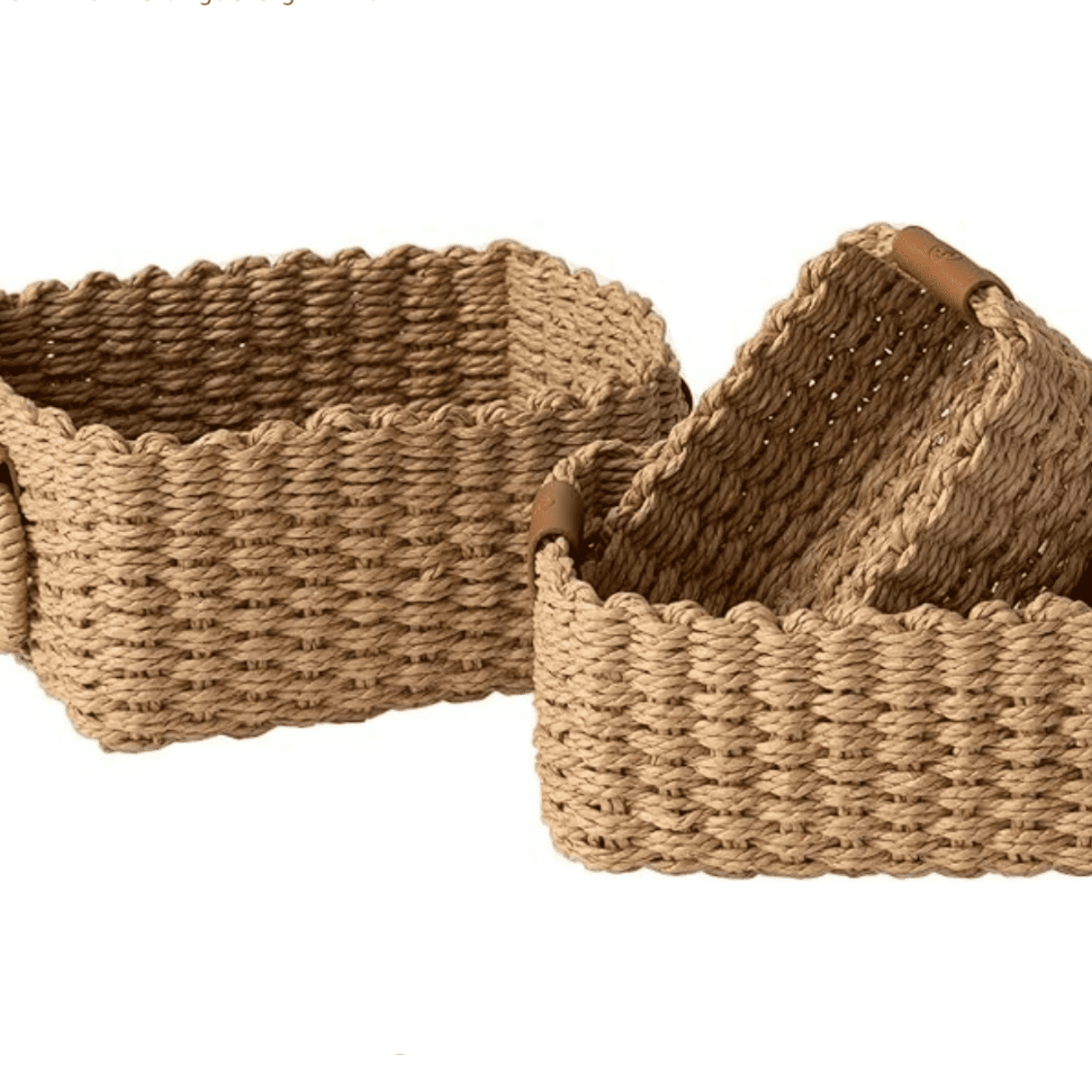 Small Wicker Baskets for Organizing, d Paper Rope Storage Basket ...