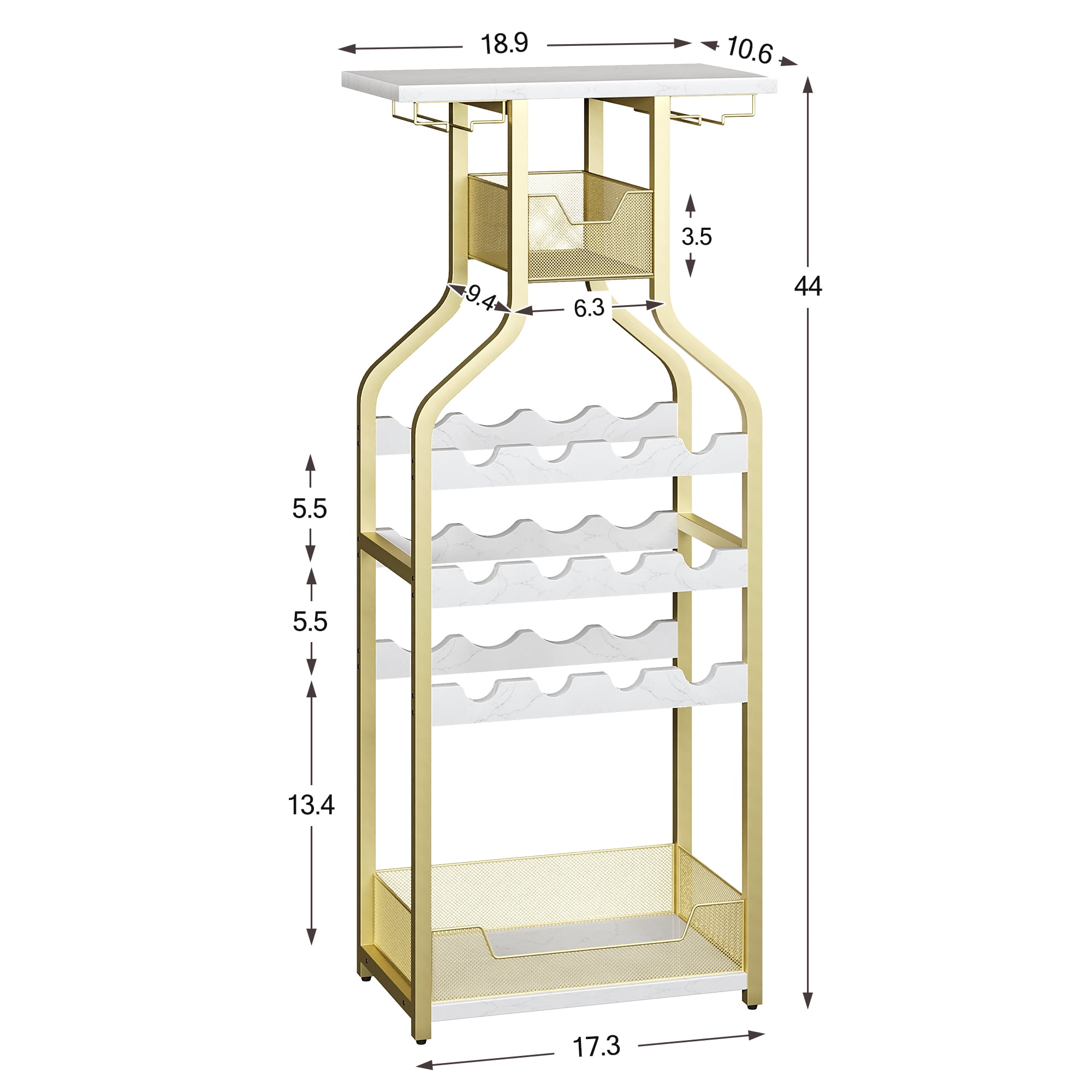 Small Wine Bar Cabinet with Storage,Wine Rack Cabinet - Walmart.com
