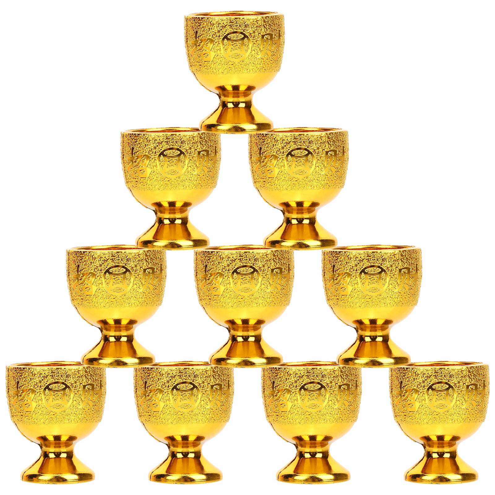Small Wine Cups Decorative Drinking Glass Chalice Goblet Medieval Plastic 10 Pcs