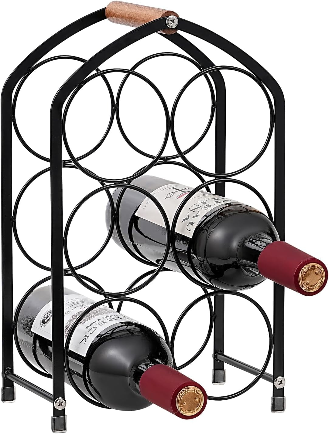 Small Wine Racks Countertop. Stylish Wine Holder Countertop with Modern ...