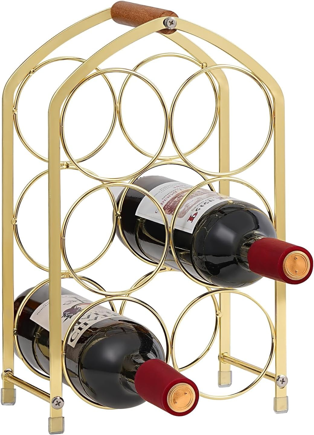 Small Wine Racks Countertop. Stylish Wine Holder Countertop with Modern ...