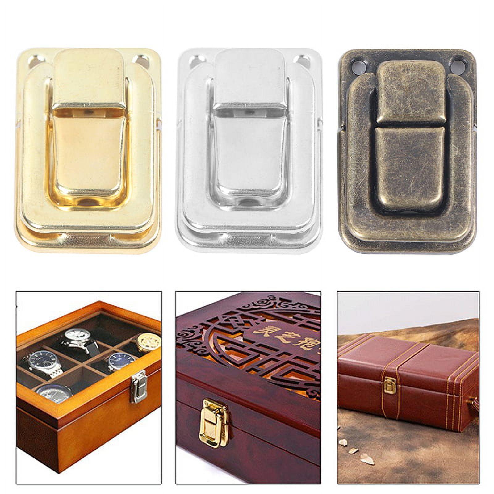 Small Wine Wooden Chest Case Gift Box Toggle Latch Suitcase Lock Hasp ...