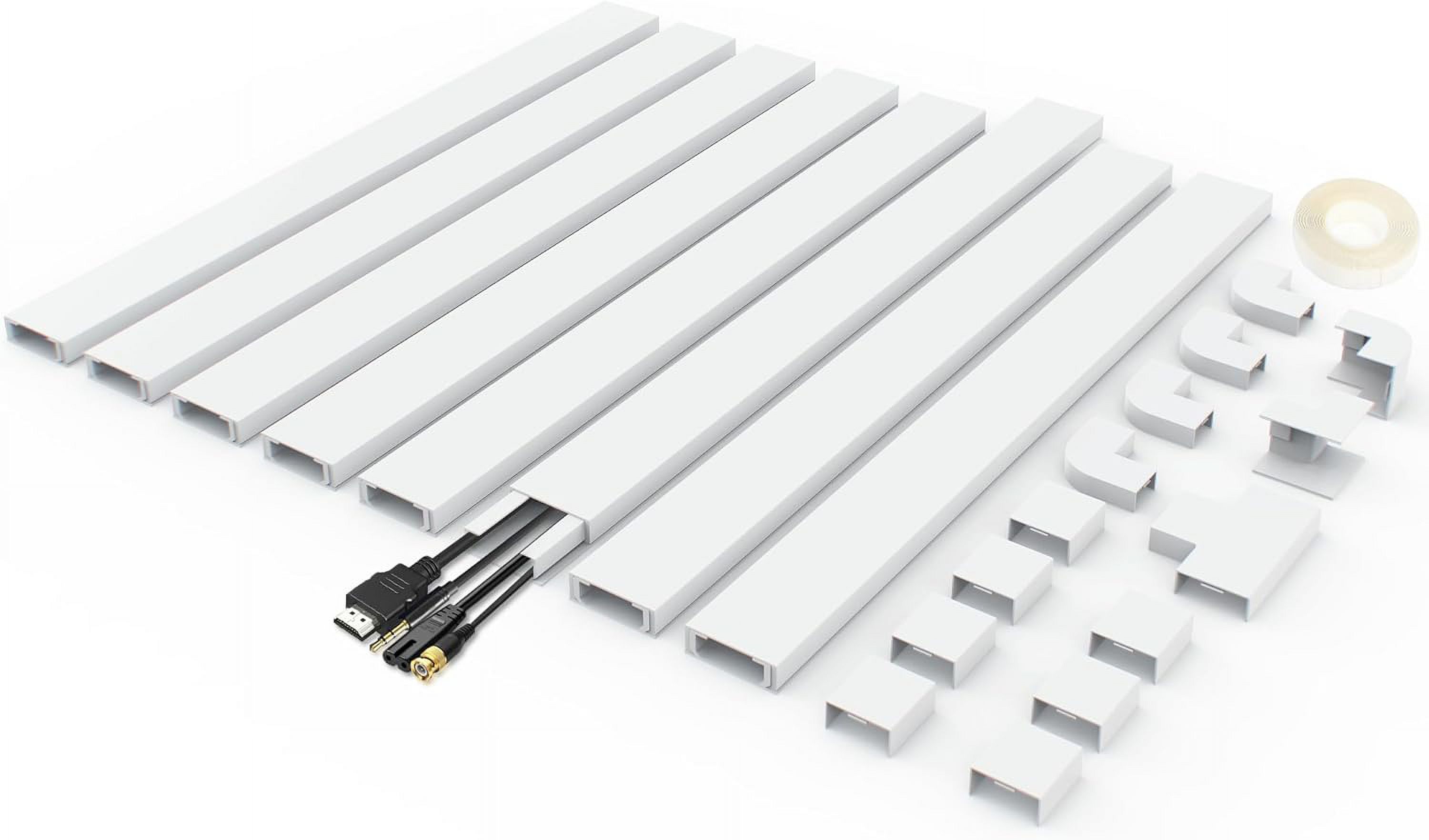 Small Wire Covers on Wall - One Cord Channel Cable Management System ...