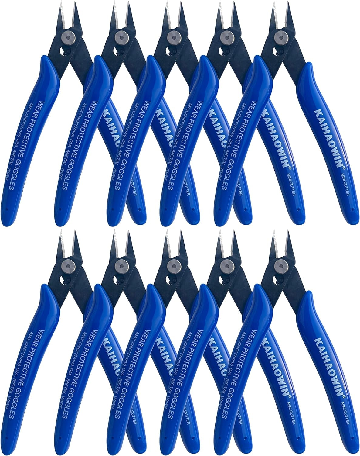 Small Wire Cutters 10 Pack- 170 Wire Flush Cutters Wire Clippers ...