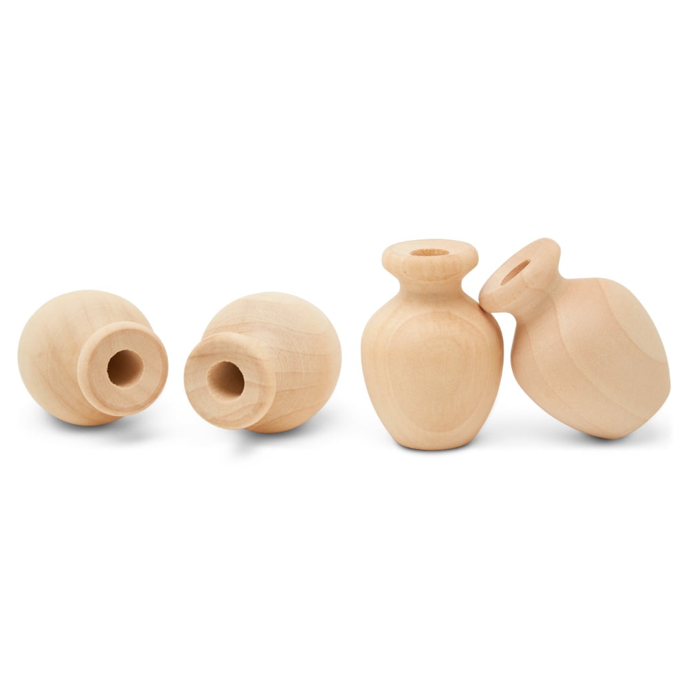 Small Wood Bouquet Vase 2 Inch, Pack of 25 Unique Vase, Decorative ...