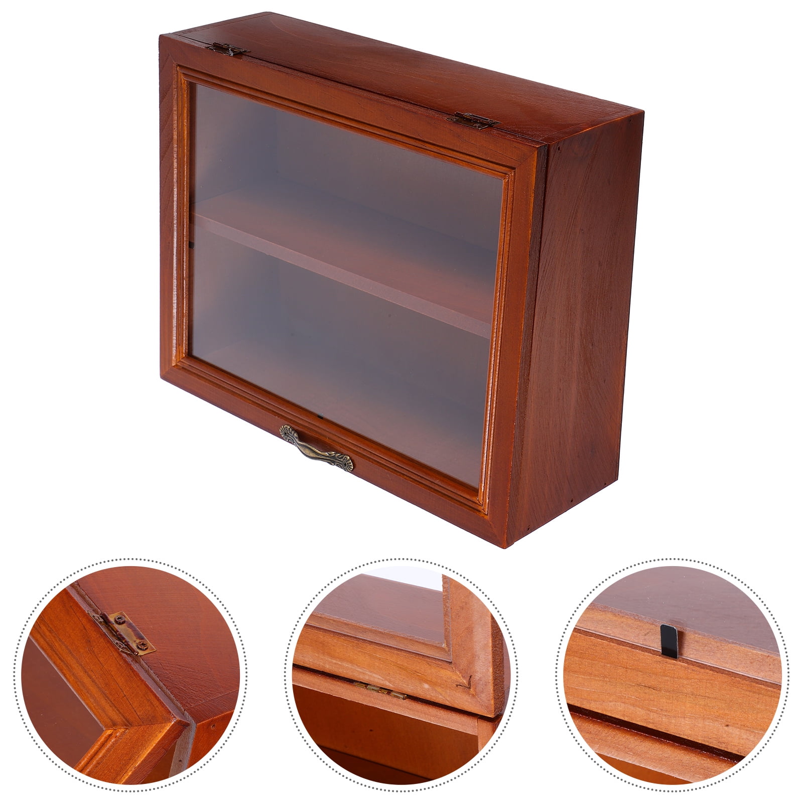 Small Wood Display Cabinet Car Model Display Rack Handicrafts Storage ...