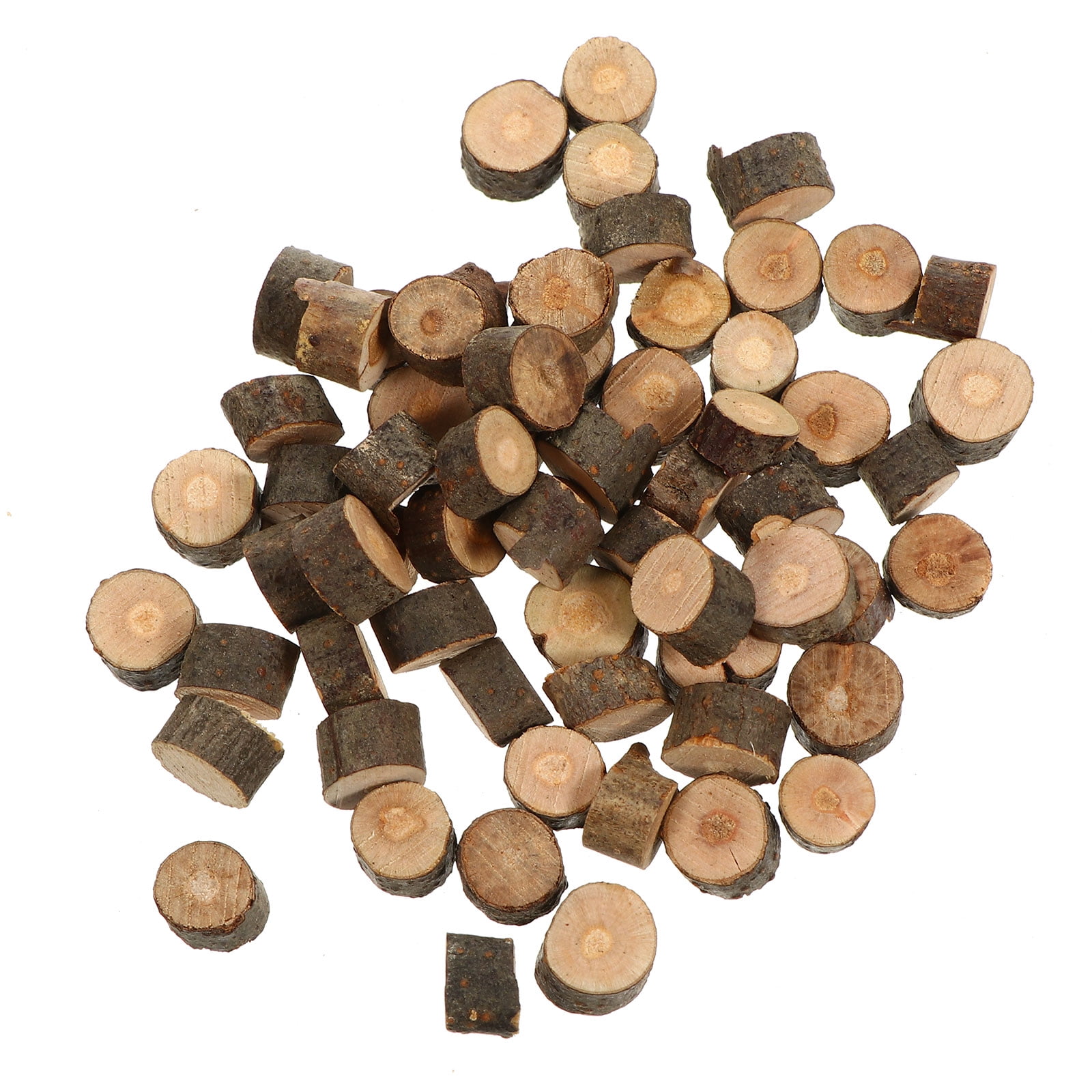 Small Wood Particles Log Slices Ornaments for Kids DIY Accessory ...