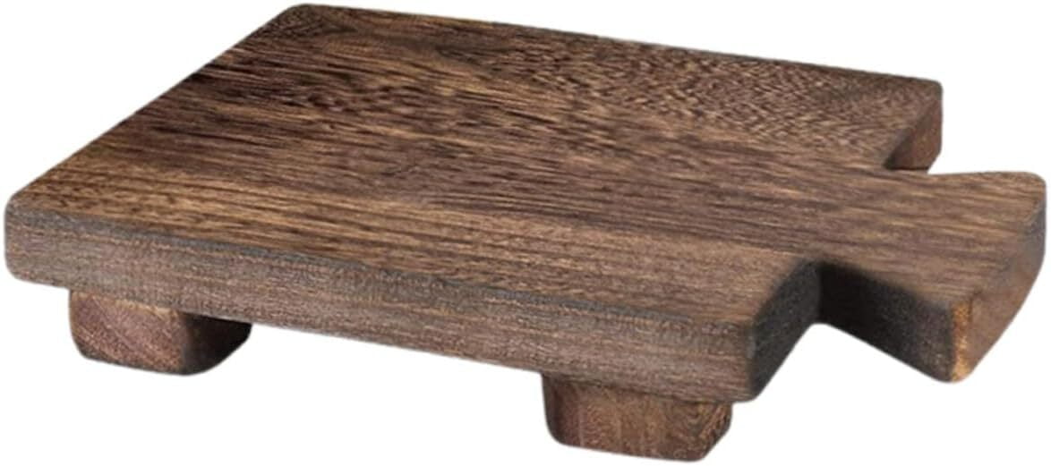 Small Wood Stool Wooden Soap Stand Soap Holder for Bathroom Plant Pot ...