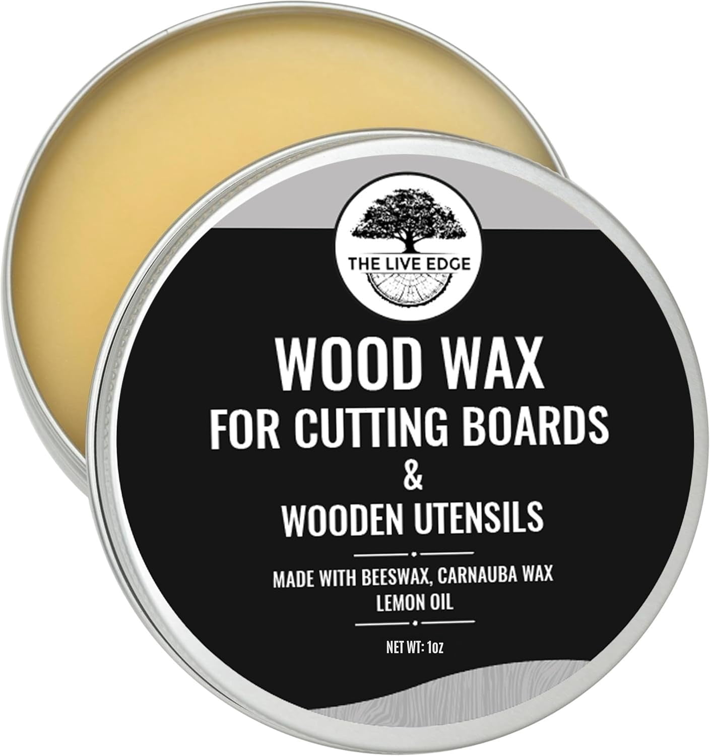 Small Wood Wax for Cutting Boards and Kitchen Utensils 1oz Food Grade ...