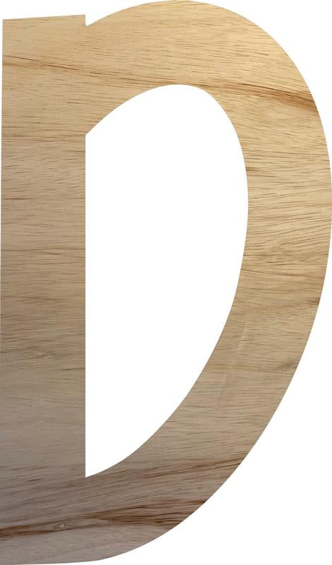 Small Wooden Letter, Real Wood Alphabet Letter D, 5'' Tall Craft DIY ...