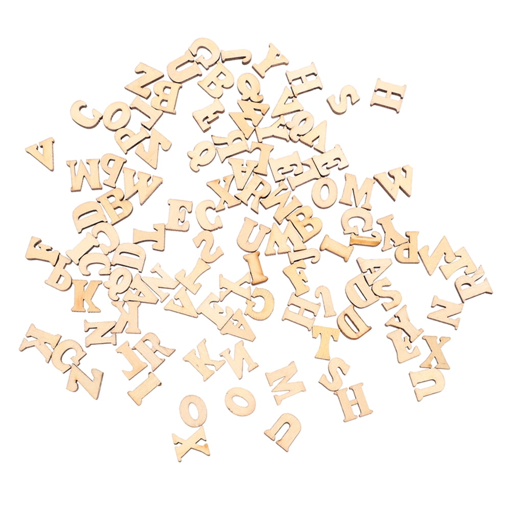 Small Wooden Letters For Crafts,300Pcs Unfinished Wood Alphabet Letters ...