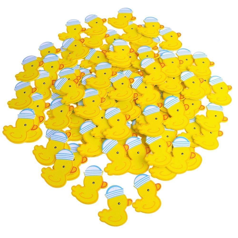 Small Wooden Rubber Ducky with Hat, Blue, 1-1/2-Inch, 100-Piece ...