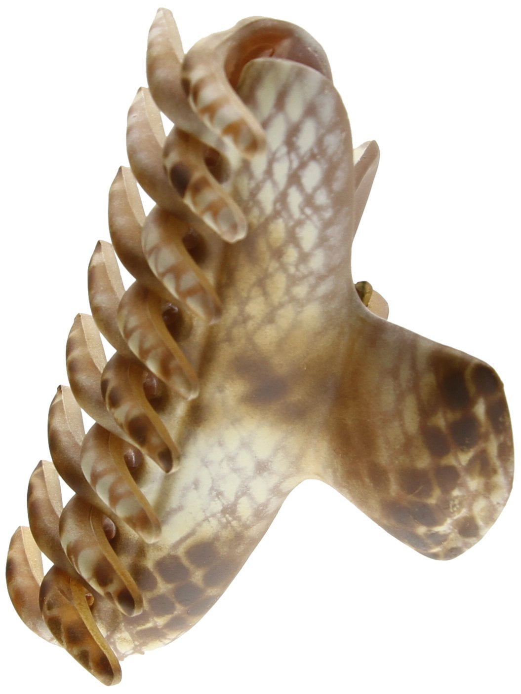 Small Workable Rounded Hair Claw In A Hand Painted Snake Design ...