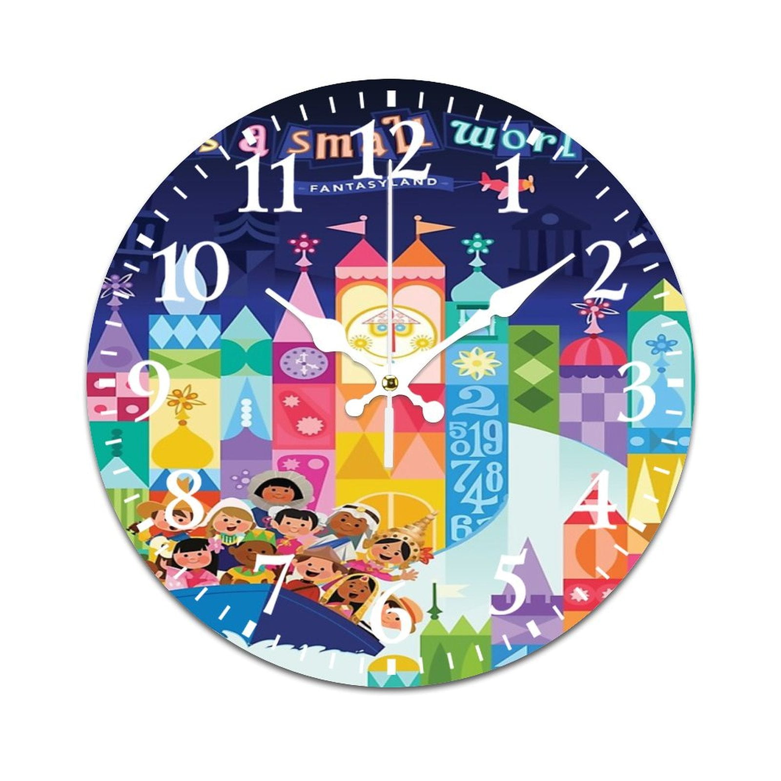 Small World Fantasyland Wall Clock Modern Design Clocks Wall Hanging ...