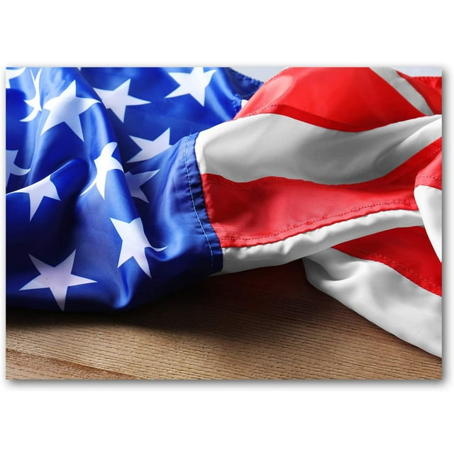 Small World Greetings American Flag USA Note Cards 12 Count - Blank ...