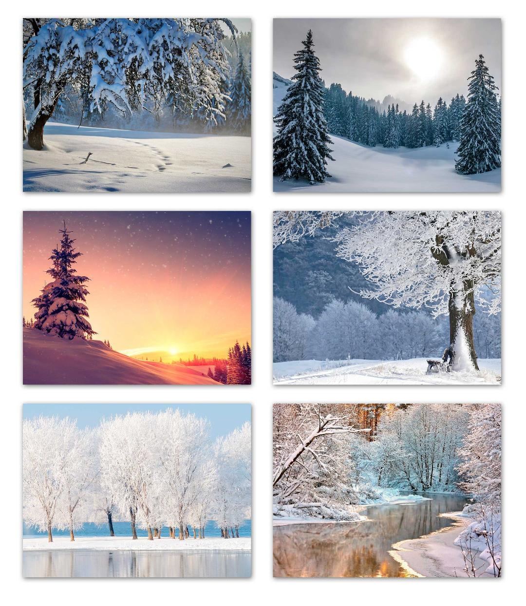 Small World Greetings Enchanted Winter Wonderland Cards, 12 Count ...
