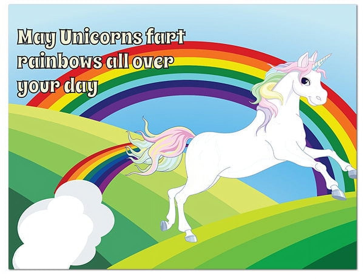 Small World Greetings Unicorn Rainbow Cards 24 Count - Blank Inside ...