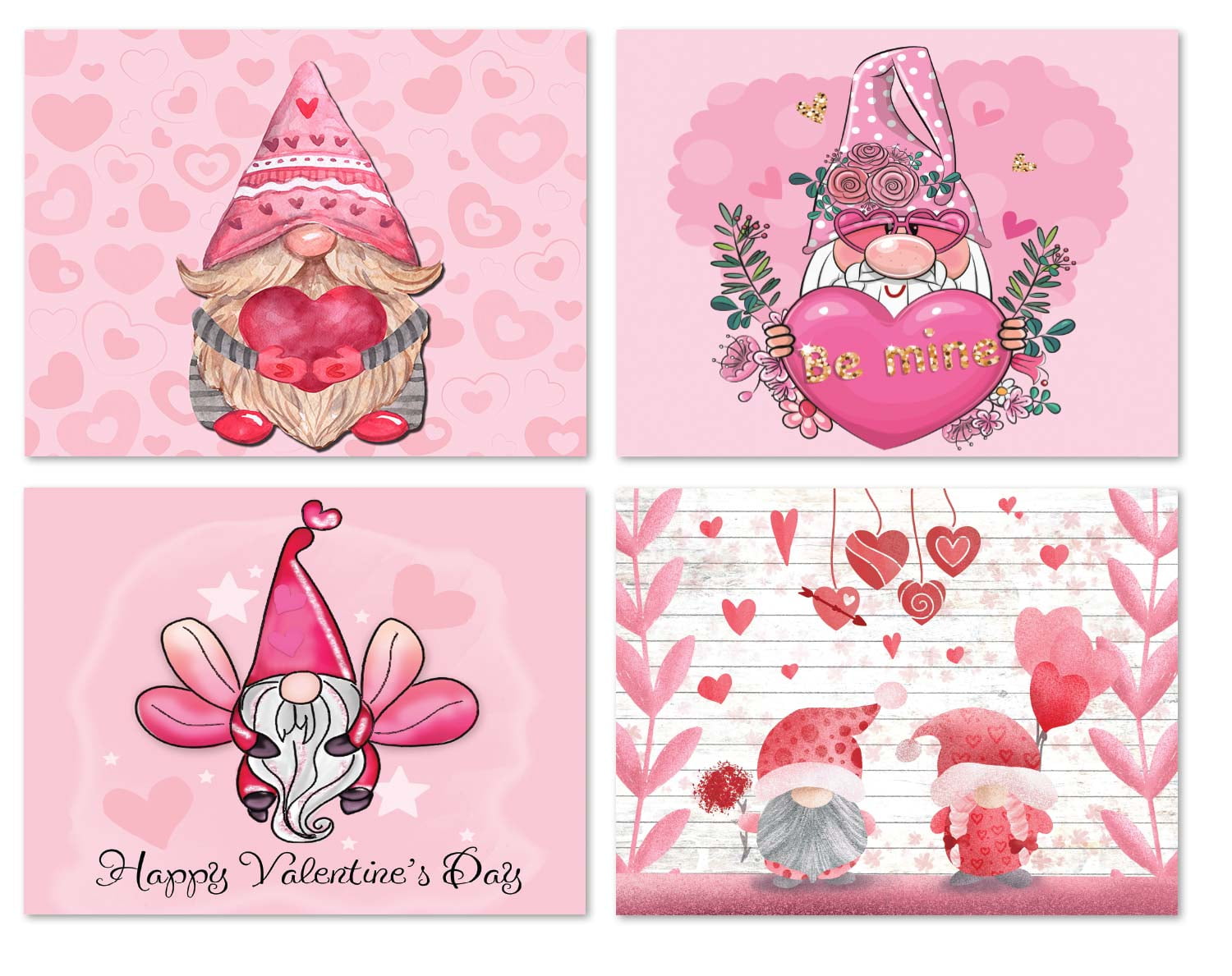 Small World Greetings Whimsical Gnomes Valentine’s Day Cards 24 Count ...
