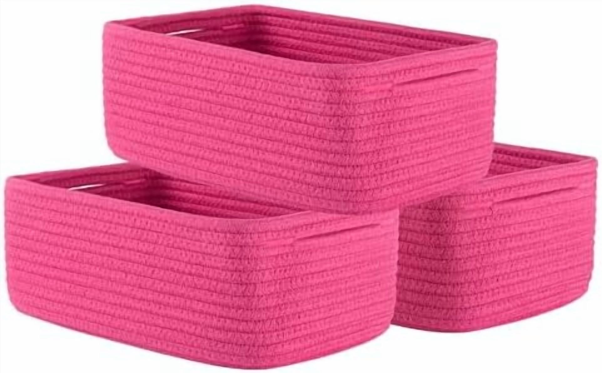 Small Woven Basket, 12 x 8 x 4.5 Inches, Storage Basket for Organizing ...