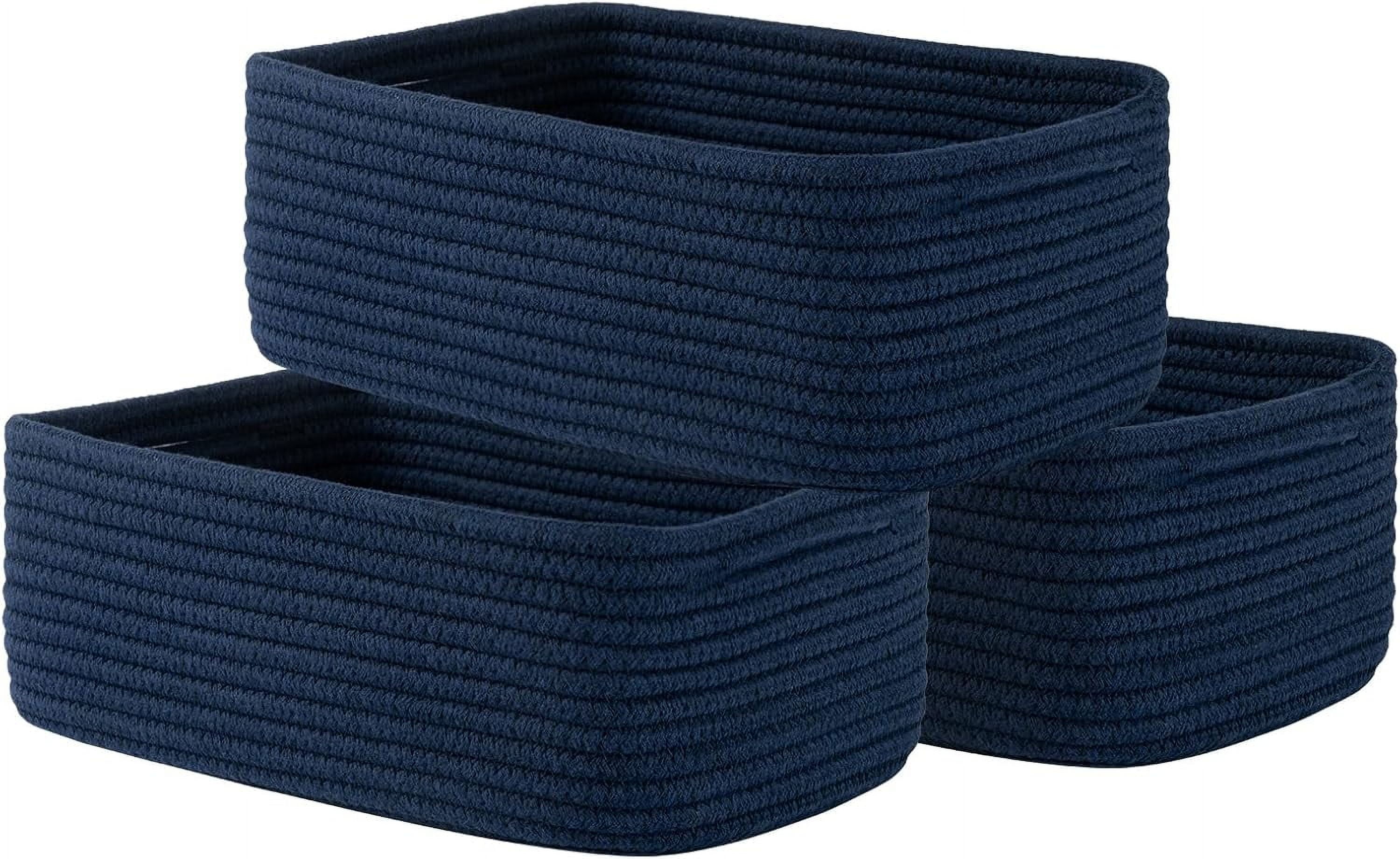 Small Woven Basket, 12 x 8 x 4.5 Inches, Storage Basket for Organizing ...