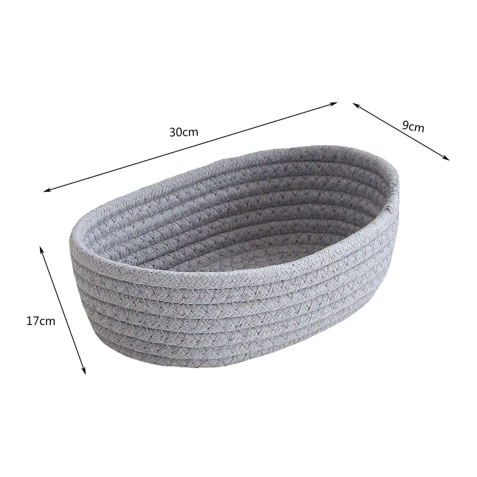 Small Woven Baskets Empty Tiny Storage Baskets Mini Cotton Rope Baskets ...