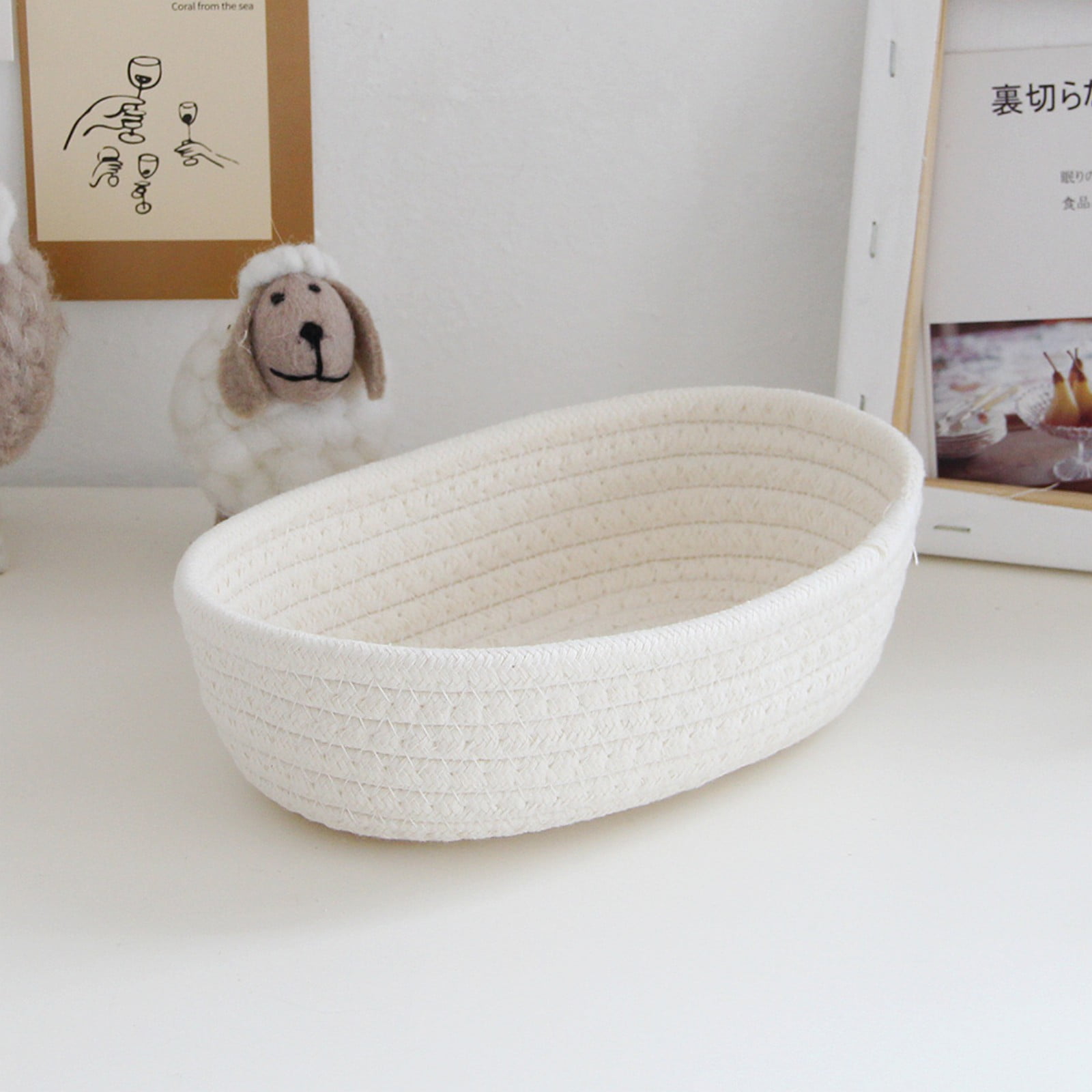 Small Woven Baskets, Empty Tiny Storage Baskets, Mini Cotton Rope ...